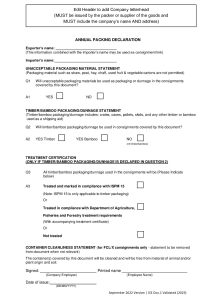 Packing Declaration: Definition & Template For Australian Customs