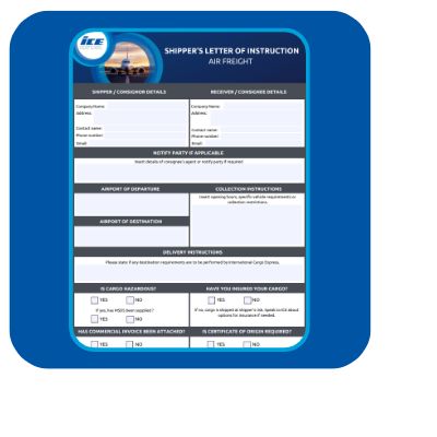 Useful Documents | International Cargo Express